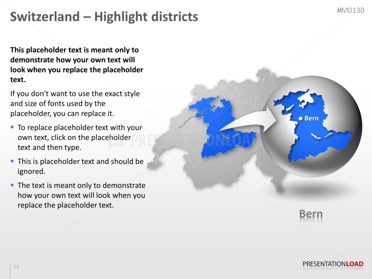 PowerPoint Map Switzerland | PresentationLoad