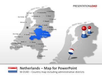 PowerPoint Maps of the Netherlands / Holland | PresentationLoad