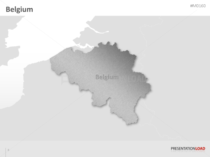 PowerPoint Map Belgium | PresentationLoad
