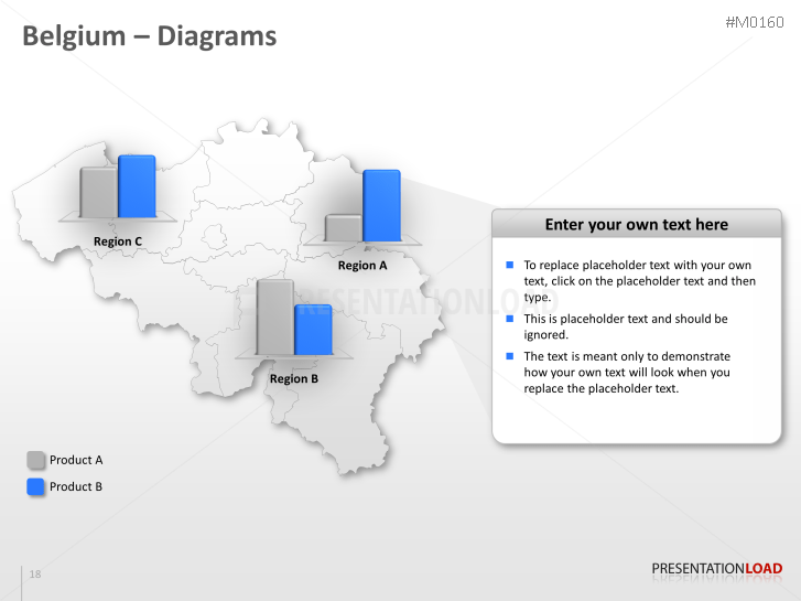 PowerPoint Map Belgium | PresentationLoad