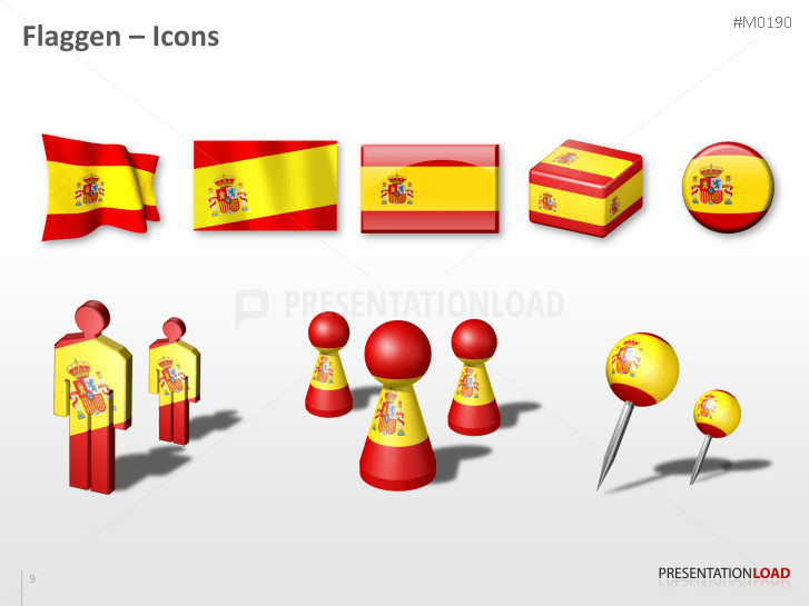 PowerPoint Landkarte Spanien | PresentationLoad