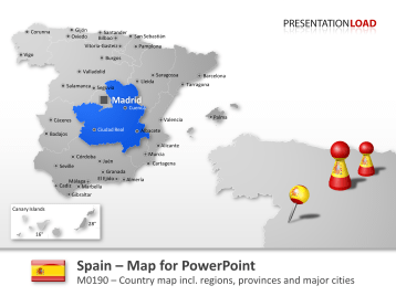 PowerPoint Maps of Spain | PresentationLoad