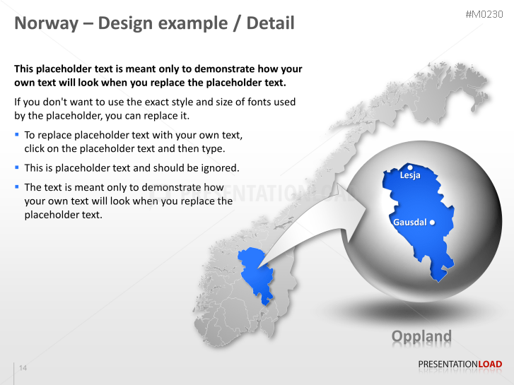 PowerPoint Map Norway | PresentationLoad