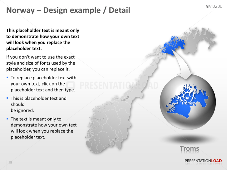 PowerPoint Map Norway | PresentationLoad