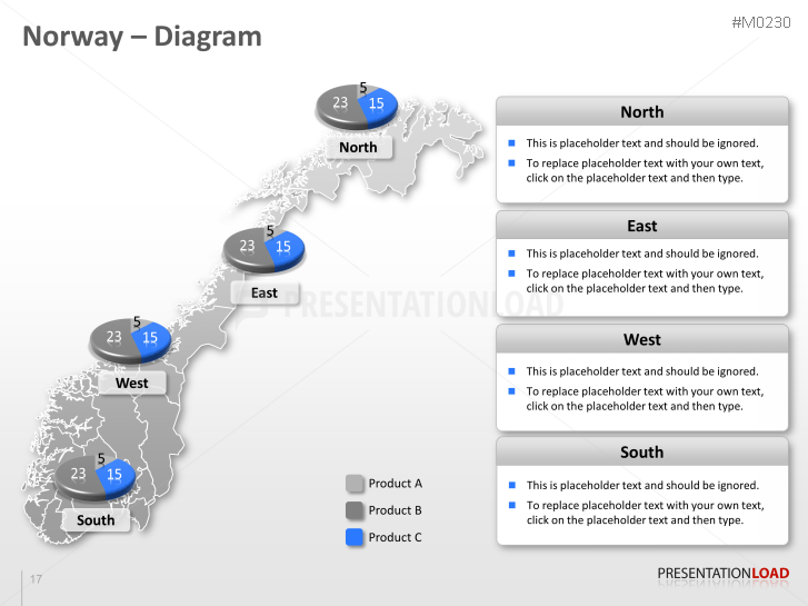 PowerPoint Map Norway | PresentationLoad