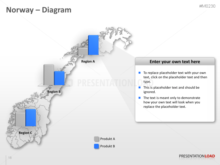 PowerPoint Map Norway | PresentationLoad