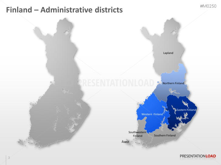 PowerPoint Map Finland | PresentationLoad