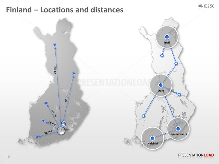 PowerPoint Map Finland | PresentationLoad