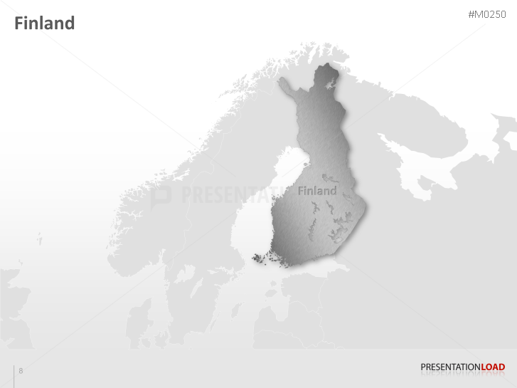 PowerPoint Map Finland | PresentationLoad