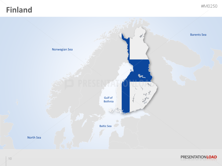 PowerPoint Map Finland | PresentationLoad