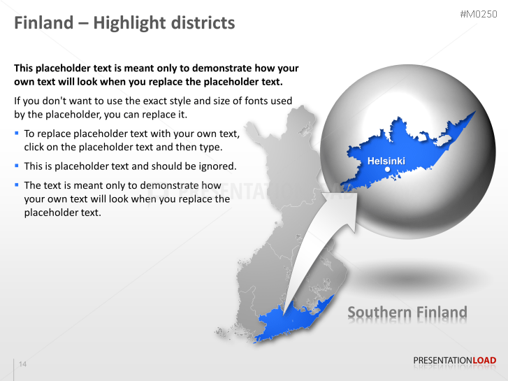PowerPoint Map Finland | PresentationLoad