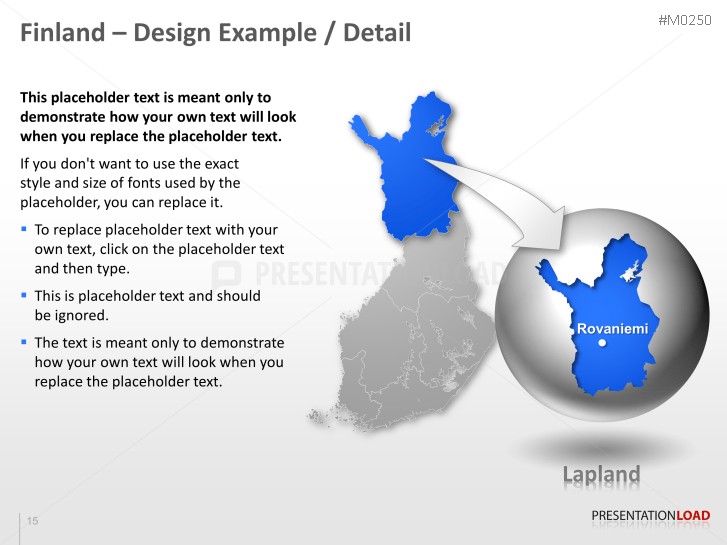 PowerPoint Map Finland | PresentationLoad