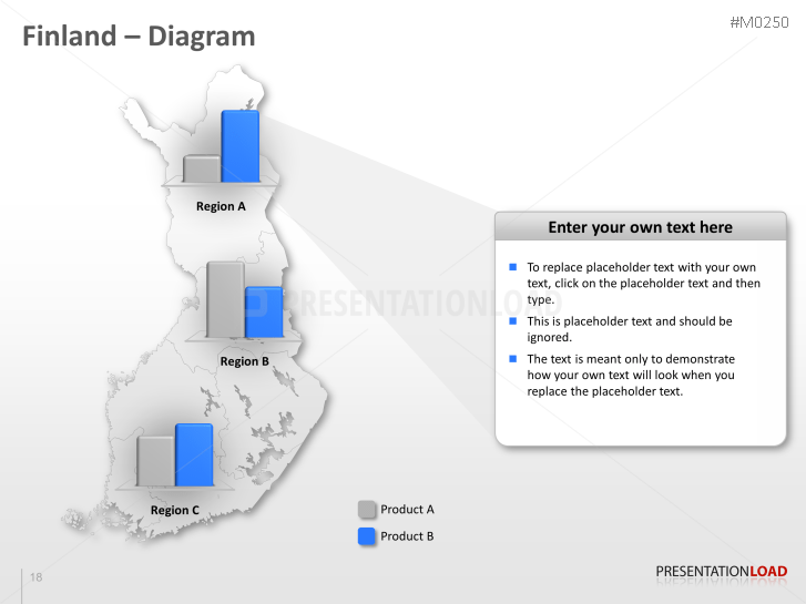PowerPoint Map Finland | PresentationLoad
