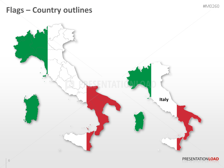 PowerPoint Map Italy | PresentationLoad