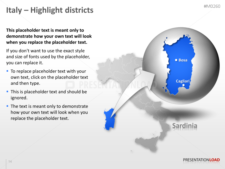 PowerPoint Map Italy | PresentationLoad