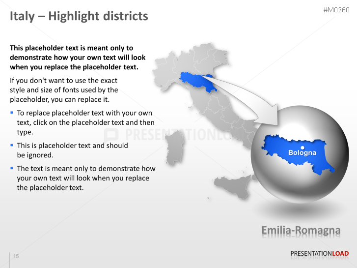 PowerPoint Map Italy | PresentationLoad