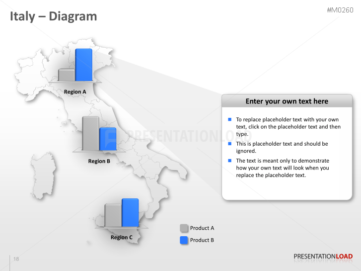 PowerPoint Map Italy | PresentationLoad