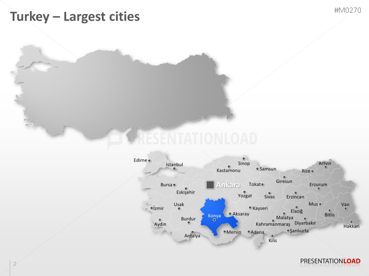 PowerPoint Map Turkey | PresentationLoad