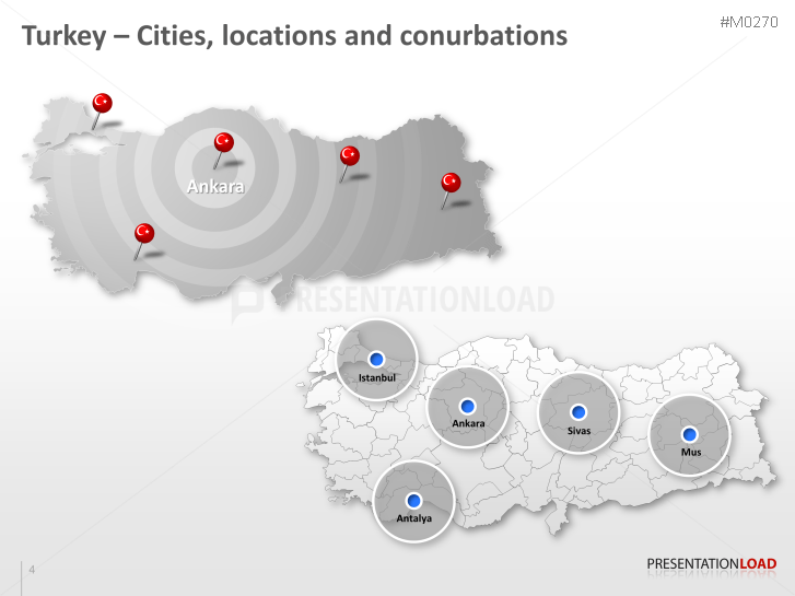 PowerPoint Map Turkey | PresentationLoad