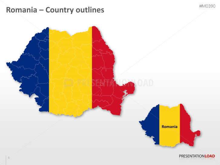 PowerPoint Map Romania | PresentationLoad