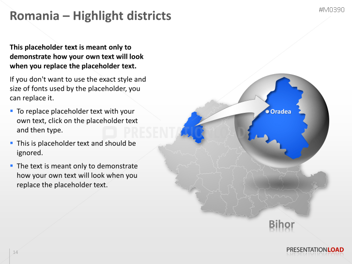 PowerPoint Map Romania | PresentationLoad