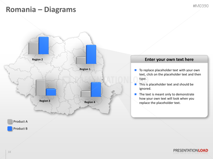 PowerPoint Map Romania | PresentationLoad