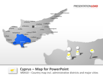 PowerPoint Maps of Cyprus | PresentationLoad