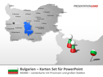 PowerPoint Landkarten von Bulgarien | PresentationLoad