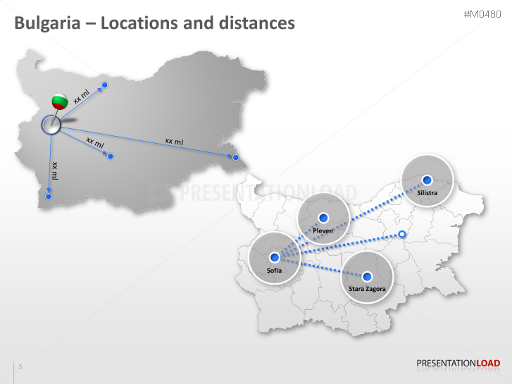 PowerPoint Map Bulgaria | PresentationLoad
