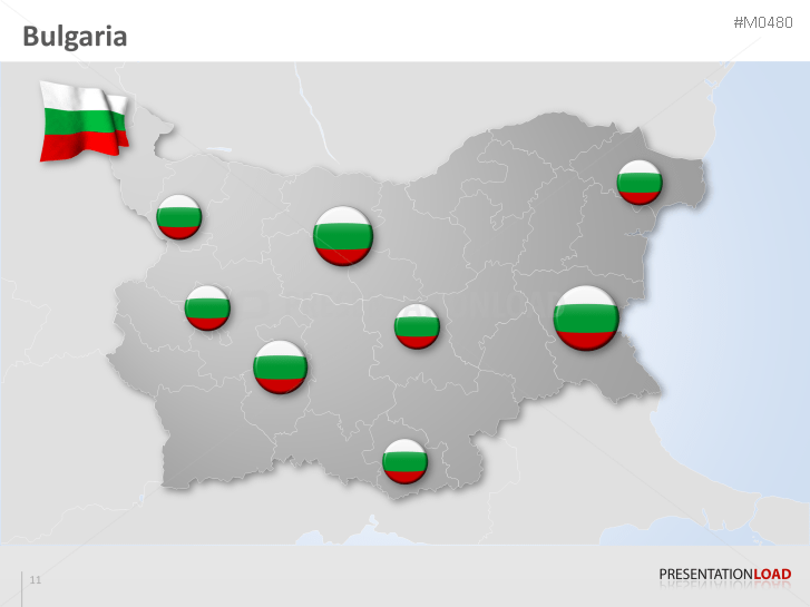 PowerPoint Map Bulgaria | PresentationLoad