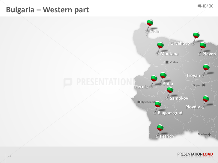 PowerPoint Map Bulgaria | PresentationLoad