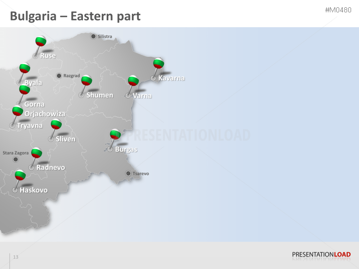 PowerPoint Map Bulgaria | PresentationLoad