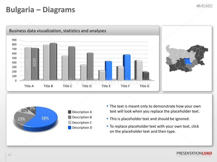 PowerPoint Map Bulgaria | PresentationLoad