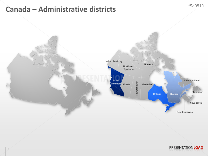 PowerPoint Map Canada | PresentationLoad