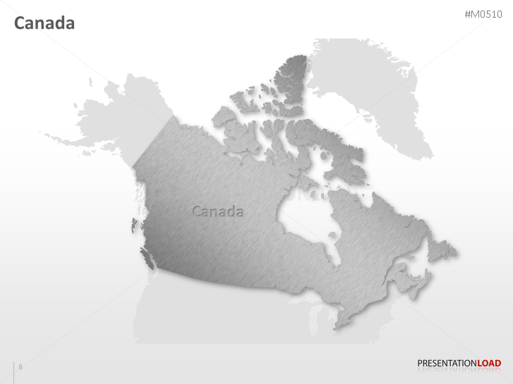 PowerPoint Map Canada | PresentationLoad