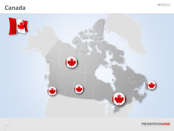 PowerPoint Map Canada | PresentationLoad