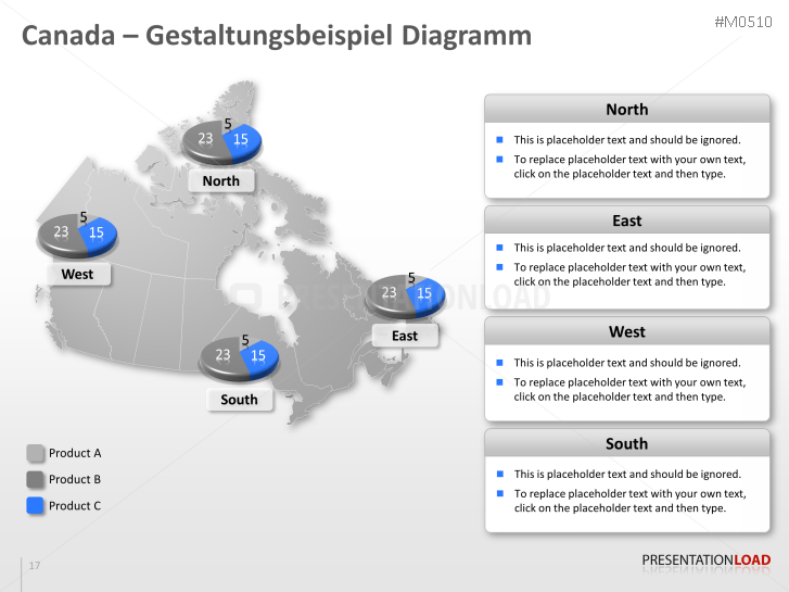PowerPoint Map Canada | PresentationLoad