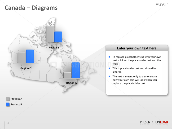 PowerPoint Map Canada | PresentationLoad