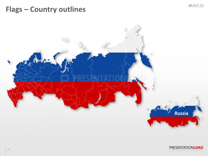PowerPoint Map Russia | PresentationLoad