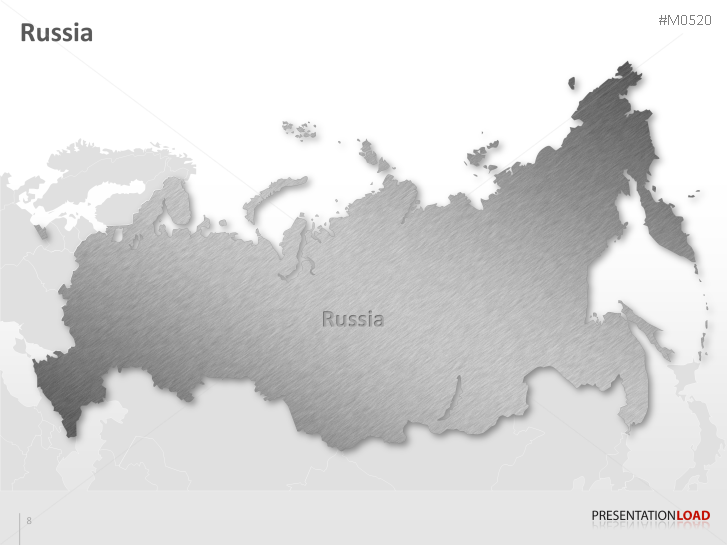 PowerPoint Map Russia | PresentationLoad