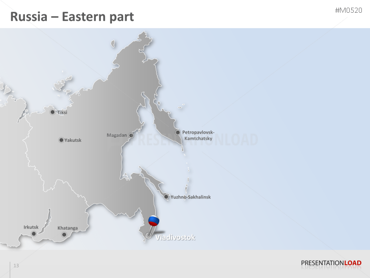 PowerPoint Map Russia | PresentationLoad