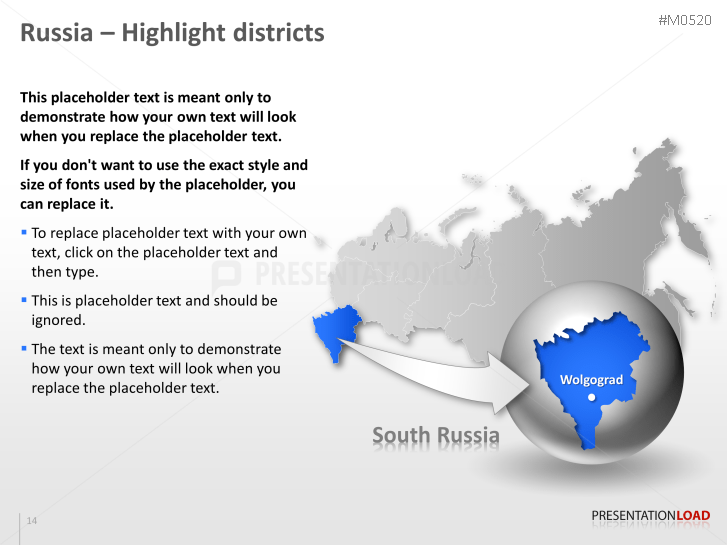 PowerPoint Map Russia | PresentationLoad