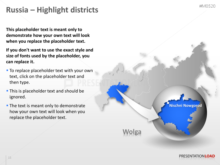 PowerPoint Map Russia | PresentationLoad