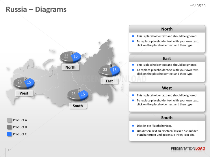 PowerPoint Map Russia | PresentationLoad