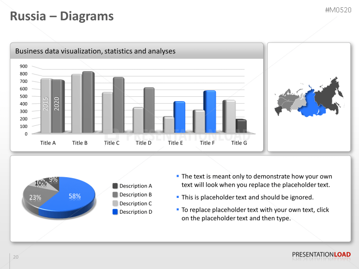 PowerPoint Map Russia | PresentationLoad