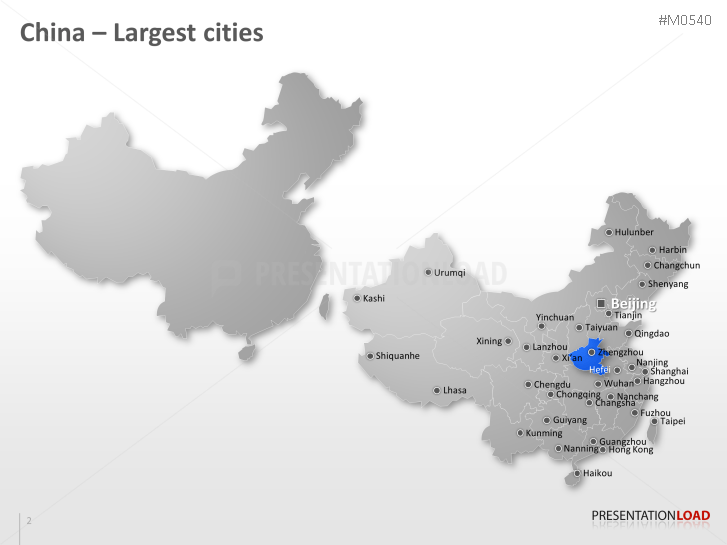 PowerPoint Map China | PresentationLoad