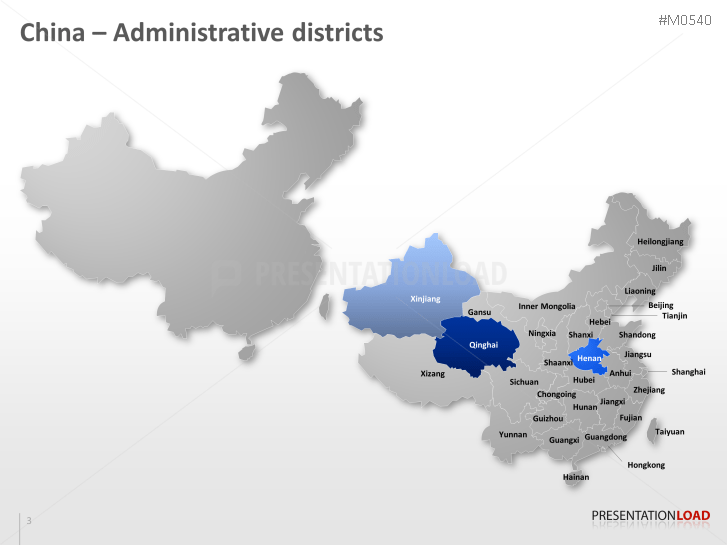 PowerPoint Map China | PresentationLoad