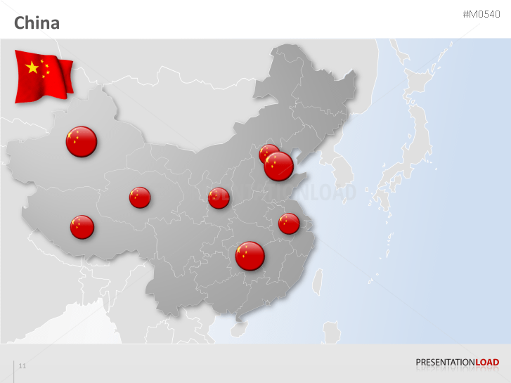 PowerPoint Map China | PresentationLoad