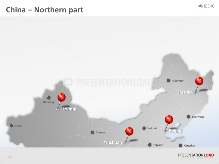 PowerPoint Map China | PresentationLoad