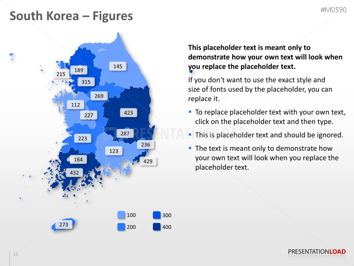 PowerPoint Map South Korea | PresentationLoad